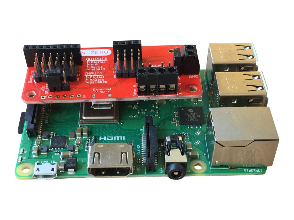 Picon Zero V13 Intelligent Robotics Controller For Raspberry Pi Pi 4tronix